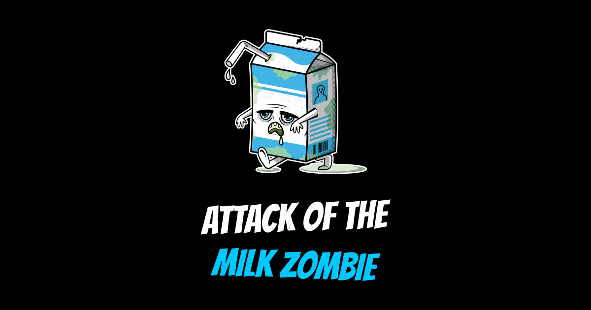 Halloween Cute Milk Zombie - Halloween Zombie - Sticker | TeePublic