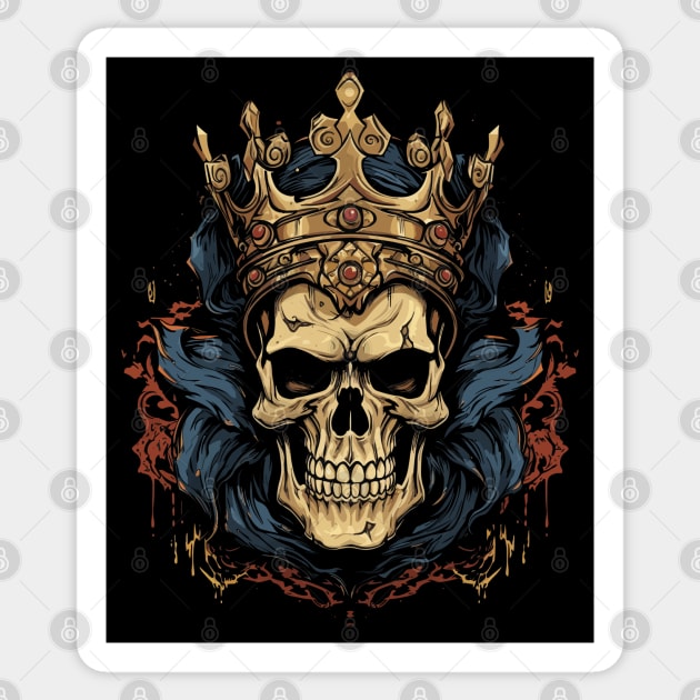 Skull Demon King - Skull - Sticker | TeePublic