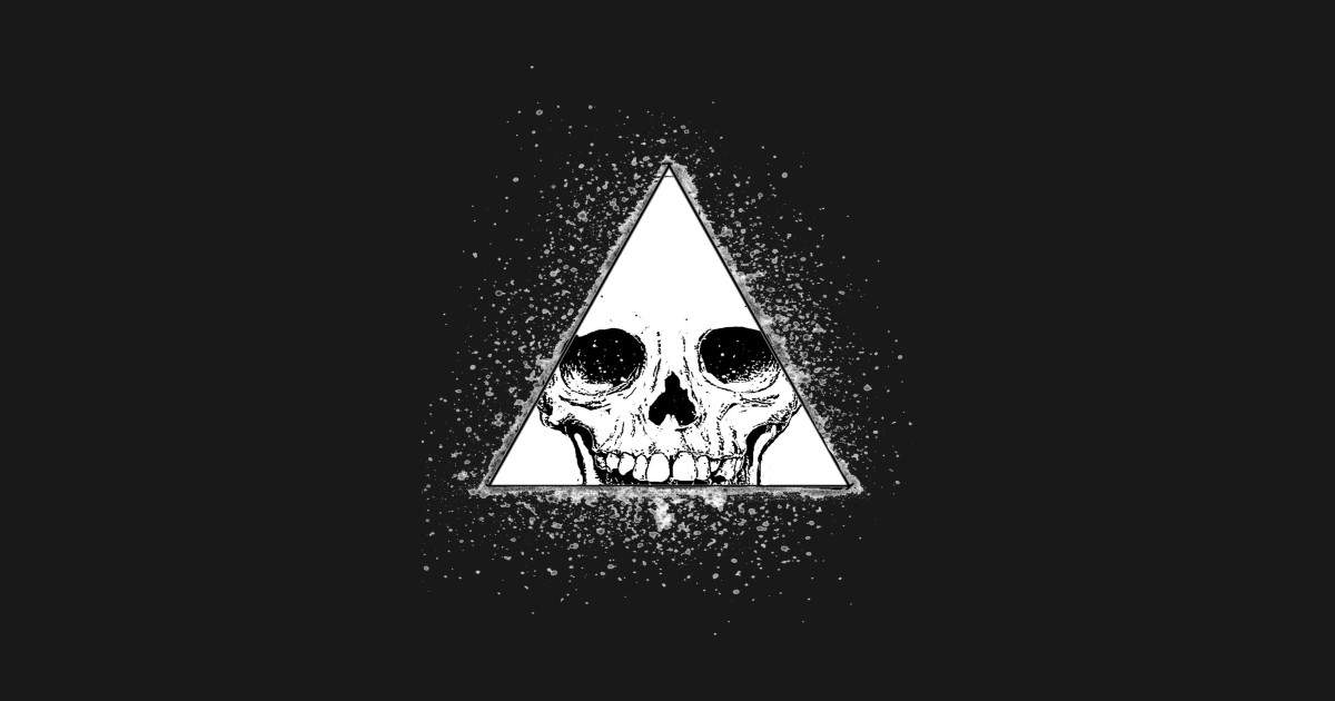 Triangle skull - Halloween - T-Shirt | TeePublic