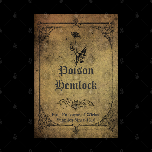 Poison Hemlock Apothecary Ingredient Bottle Label - Apothecary Labels ...