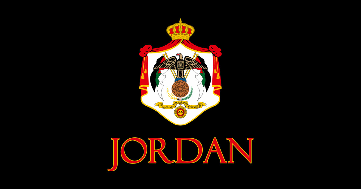 Jordan - Jordanian Coat of Arms Design - Jordan Pride - Sticker | TeePublic