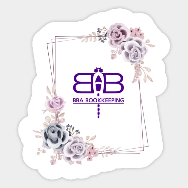 BBA Flower Frame - Bba - Sticker | TeePublic