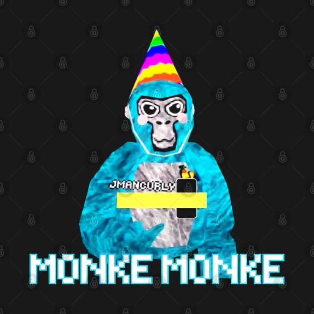 jmancurly Monke Monke - Jmancurly - T-Shirt | TeePublic