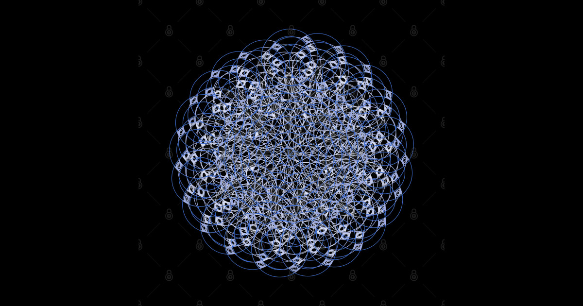 The observer - Fractal Artwork - Sticker | TeePublic