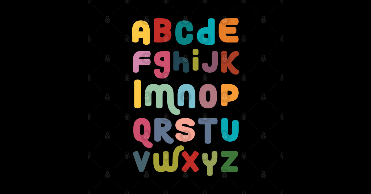 A B C - Alphabet - Sticker | TeePublic