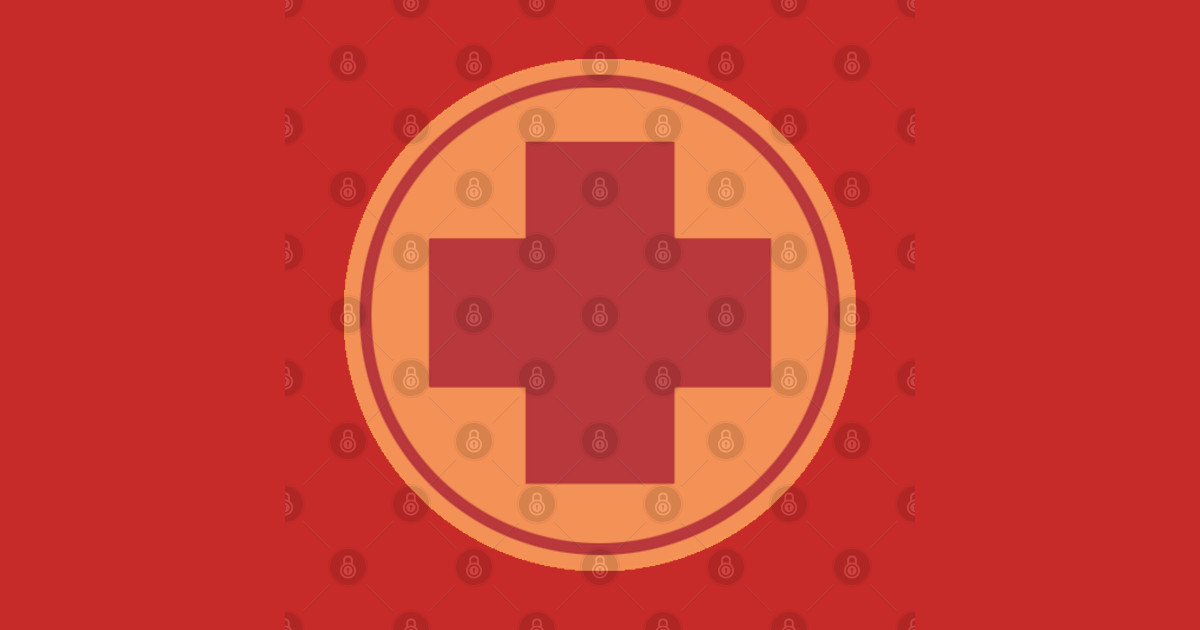 Team Fortress 2 - Red Medic Emblem - Team Fortress 2 - T-Shirt | TeePublic