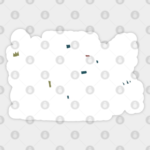 Petey's Lumon Map (Severance) (White) - Severance - Sticker | TeePublic