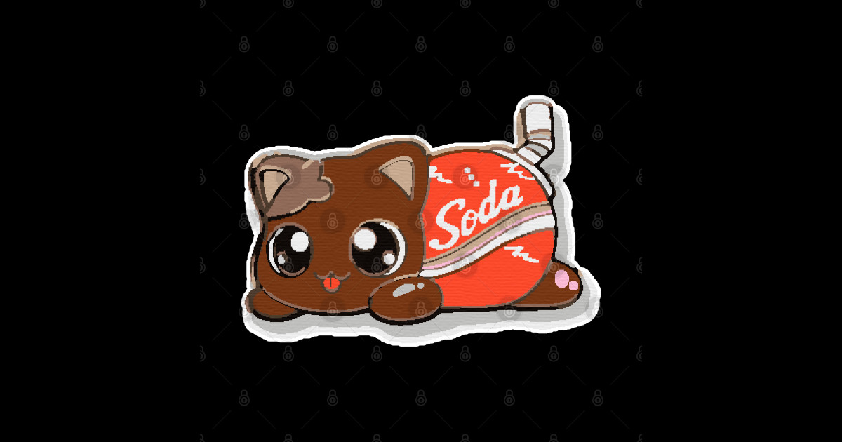Aphmau Merch Soda Cat - Aphmau - Sticker | TeePublic