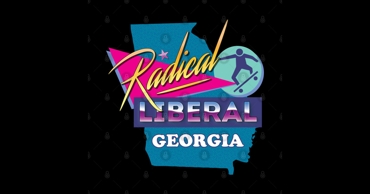 Radical Liberal of Georgia - Radical Liberal - Sticker | TeePublic