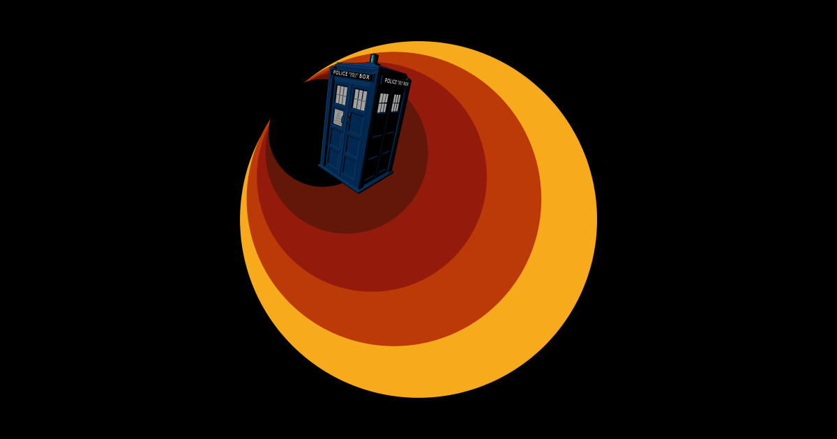 Tardis Retro Time Warp - Doctor Who - Sticker | TeePublic