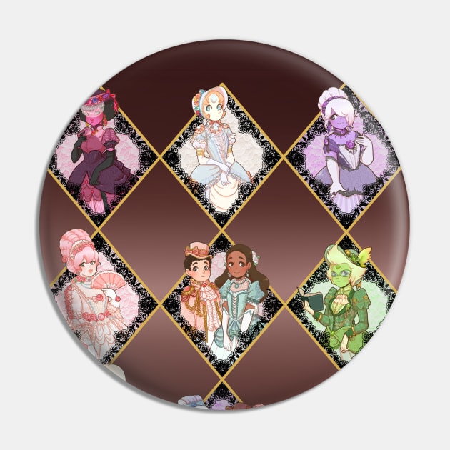 Fancy gems - Gems - Pin | TeePublic