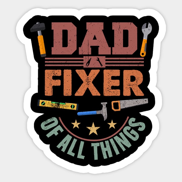Dad Fixer Of All Things Mechanic Dad Father's Day - Fathers Day ...