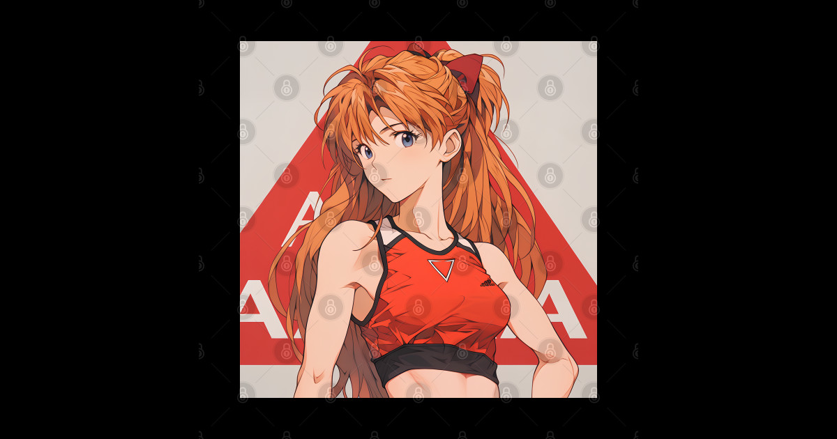 asuka workout - Anime - Sticker | TeePublic