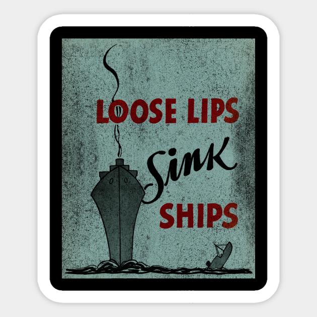 Loose Lips Sink Ships Original Poster | Lipstutorial.org