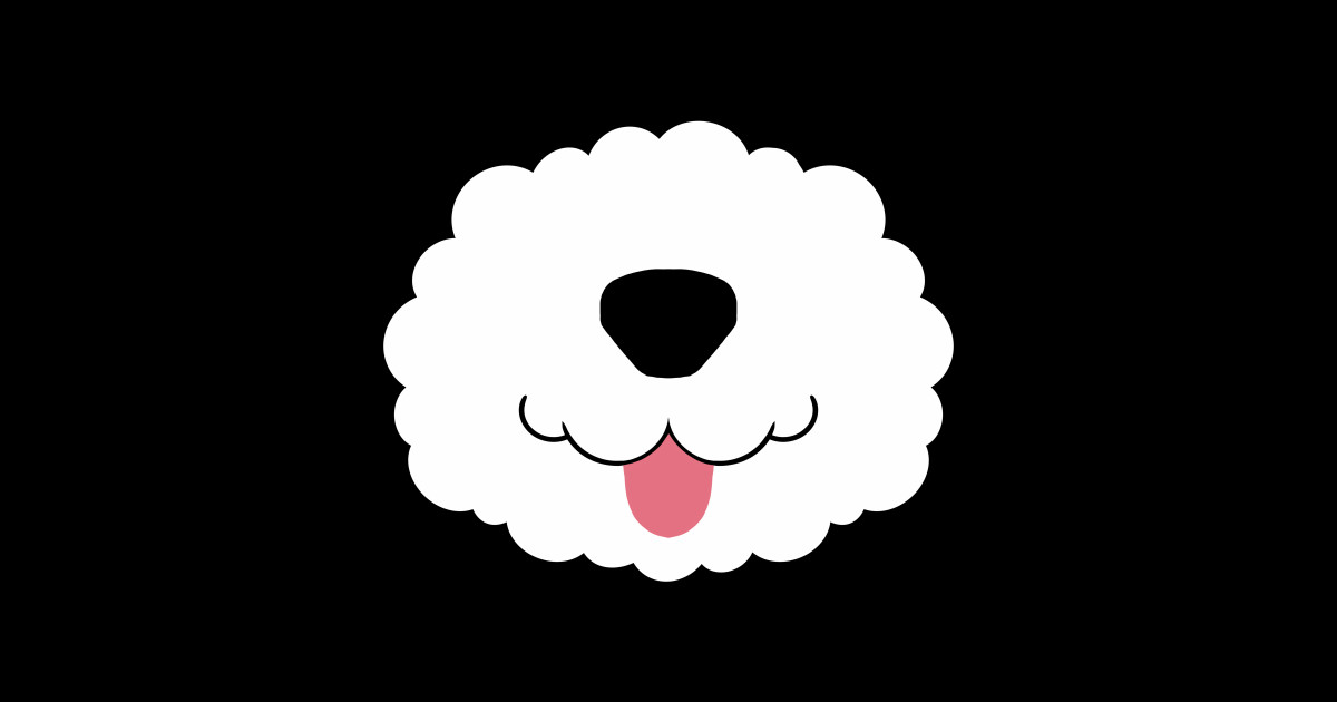 Fluffy Doggy 1 - Dog - Sticker | TeePublic