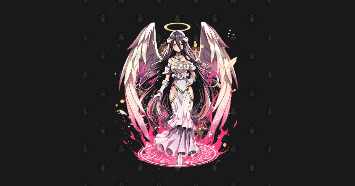 Albedo Angelic Form Fan Art Overlord - Albedo - T-Shirt | TeePublic