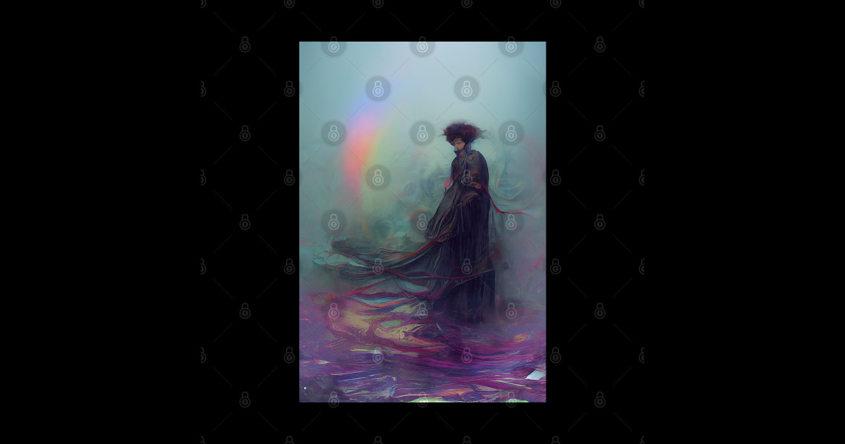 Cyberpunk Oracle - Futuristic Art - Sticker | TeePublic