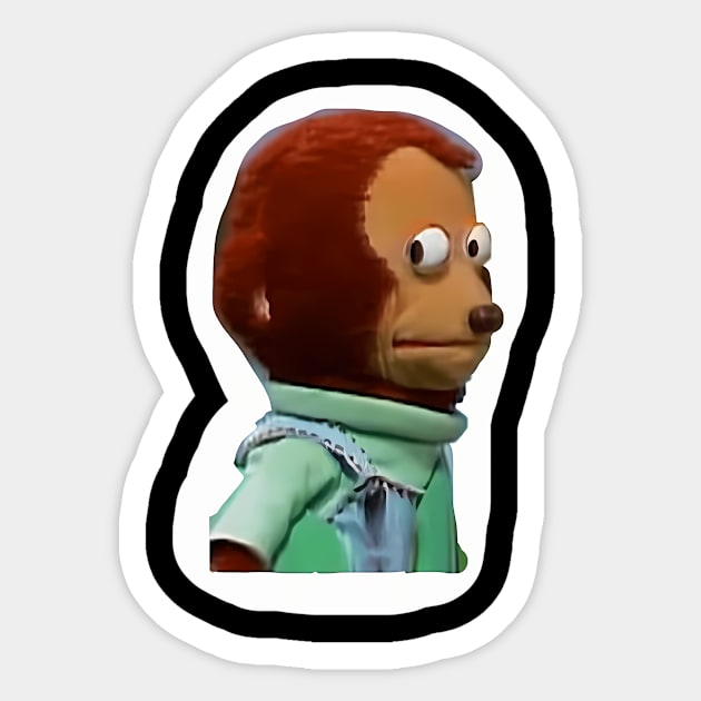 Side Eye Monkey - Side Eye Monkey - Sticker | TeePublic
