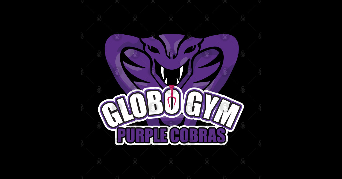 Globo Gym Purple Cobras - logo - Globo Gym - Sticker | TeePublic