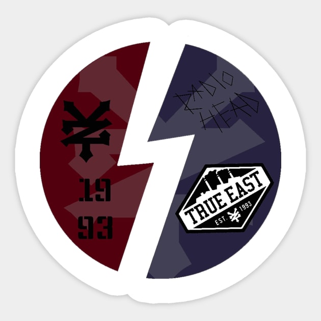 The Retro Lightning From 1993 - Legend - Sticker | TeePublic