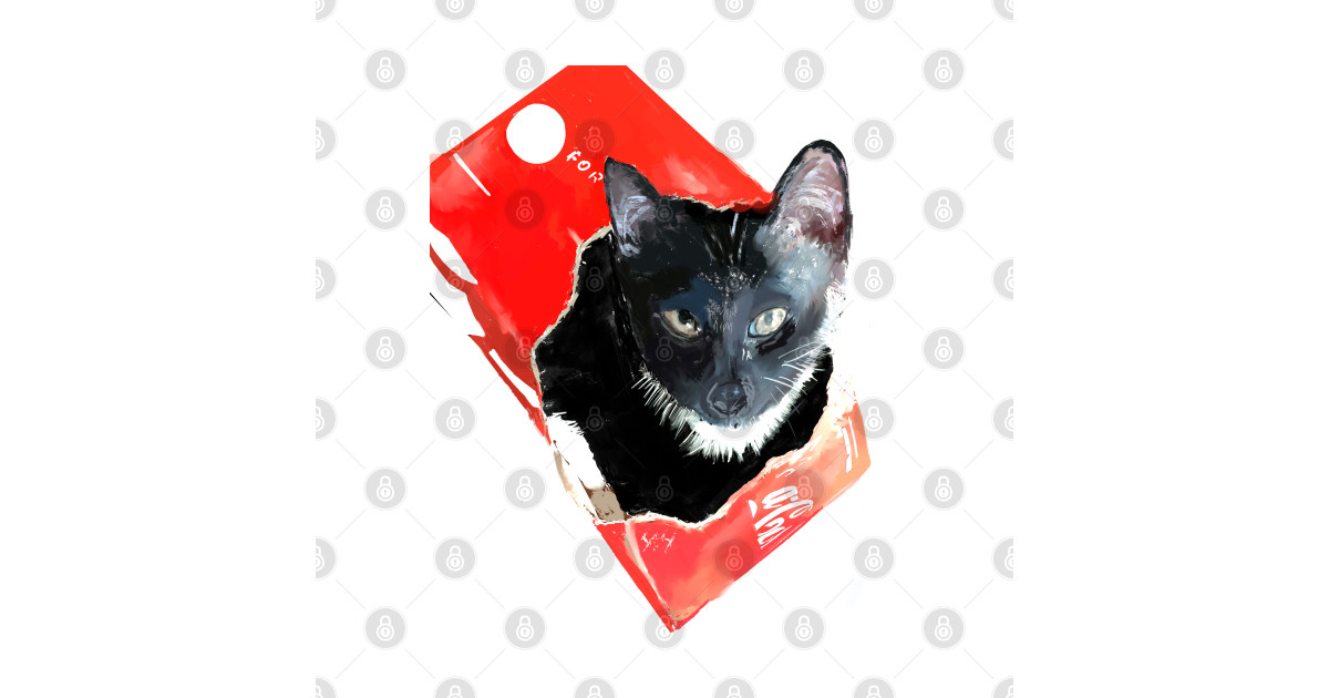 Cola Cat - Cat In A Box - T-Shirt | TeePublic