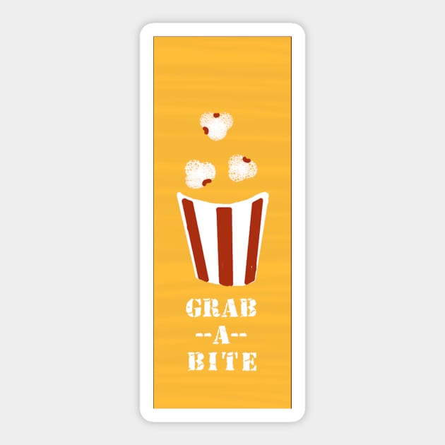 "Grab A Bite" Vintage Circus Board - Loch Nest Farm - Sticker | TeePublic
