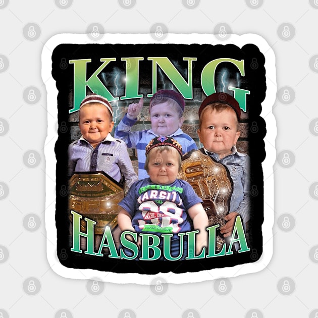 King Hasbulla Retro Collage - King Hasbulla - Magnet | TeePublic