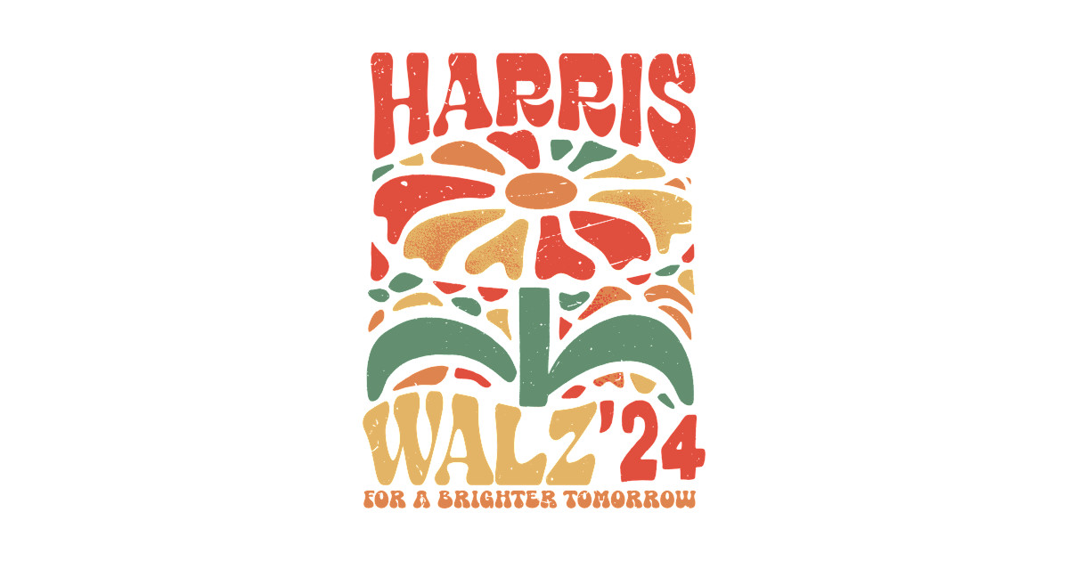 KAMALA HARRIS WALZ 24 FOR BRIGHTER TOMORROW - Harris Walz - T-Shirt ...