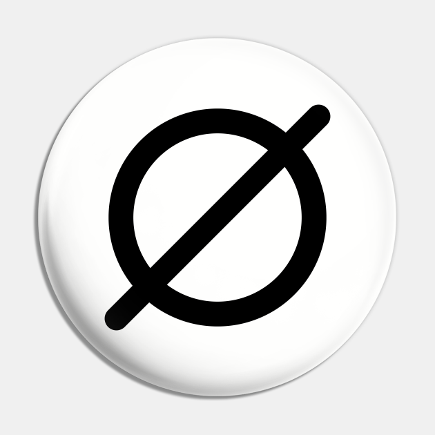 Empty Set Symbol - Math Symbol - Pin | TeePublic