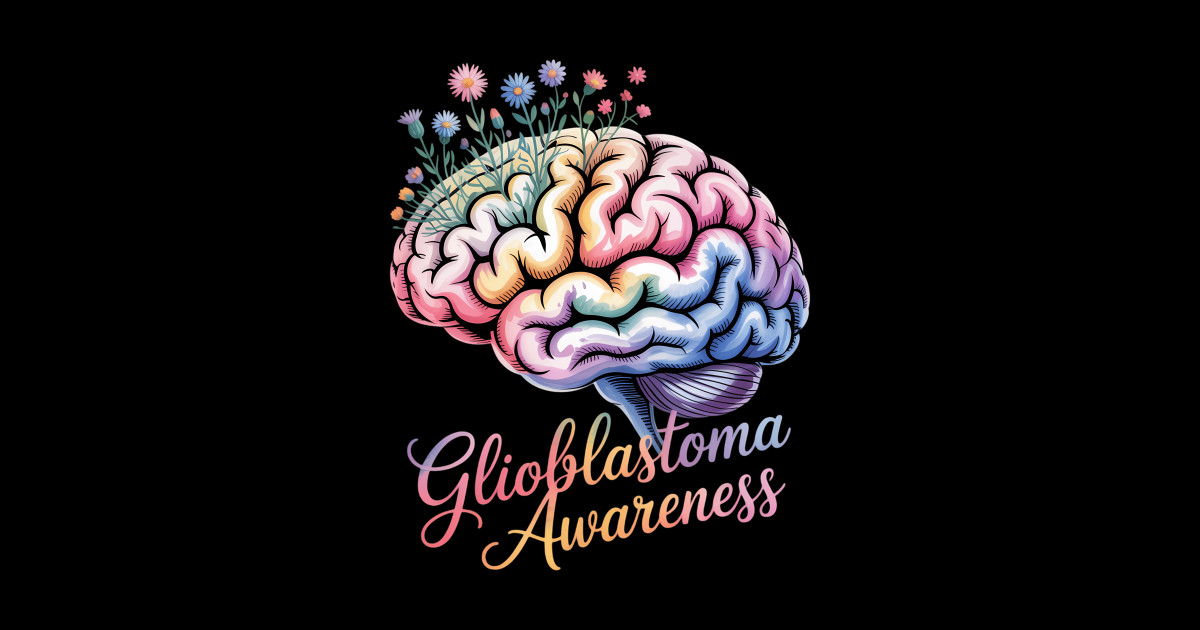 Glioblastoma Awareness Floral Brain Brain Cancer Support - Cancer ...