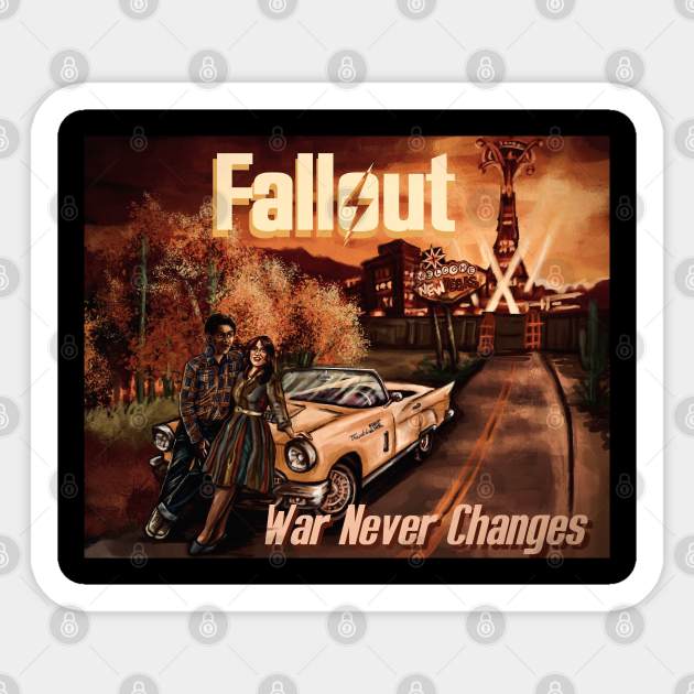 A Happy Fallout - Fallout Series - Fallout - Sticker | TeePublic