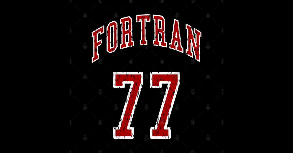 Fortran 77 Programming Language Old School Programmer Design Programming Language Sticker