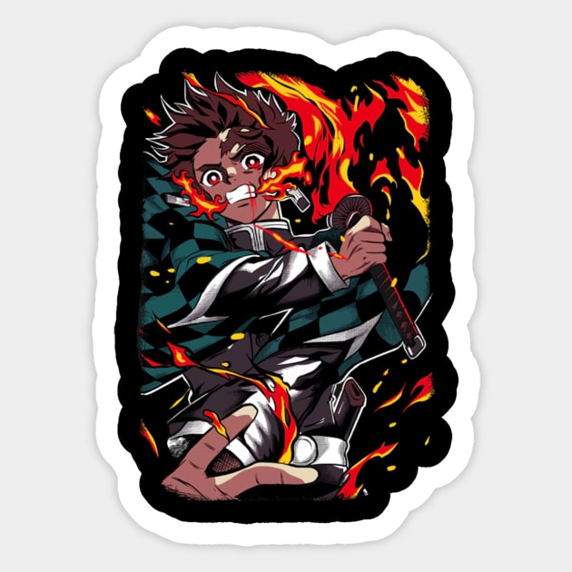 tanjiro - Tanjiro - Sticker | TeePublic