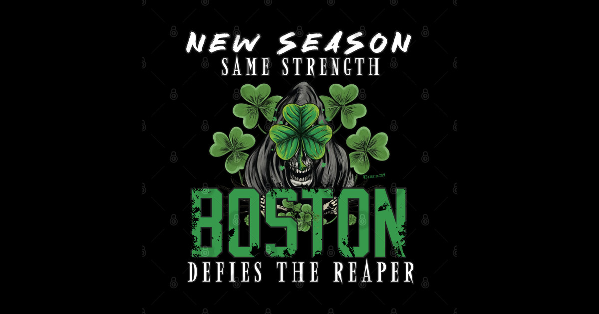 Boston Celtics 2025 Defies The Grim Reaper - Boston Celtics - Sticker ...