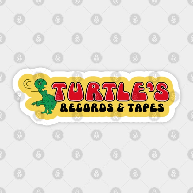 Turtle's Records & Tapes - Turtles Records And Tapes - Sticker | TeePublic