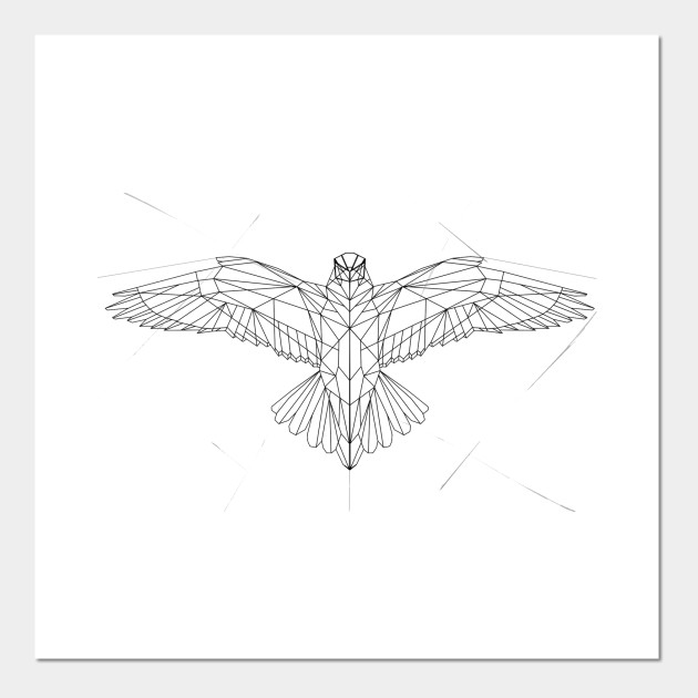 geometric eagle style - Geometric Eagle Otaku Design Style - Posters ...