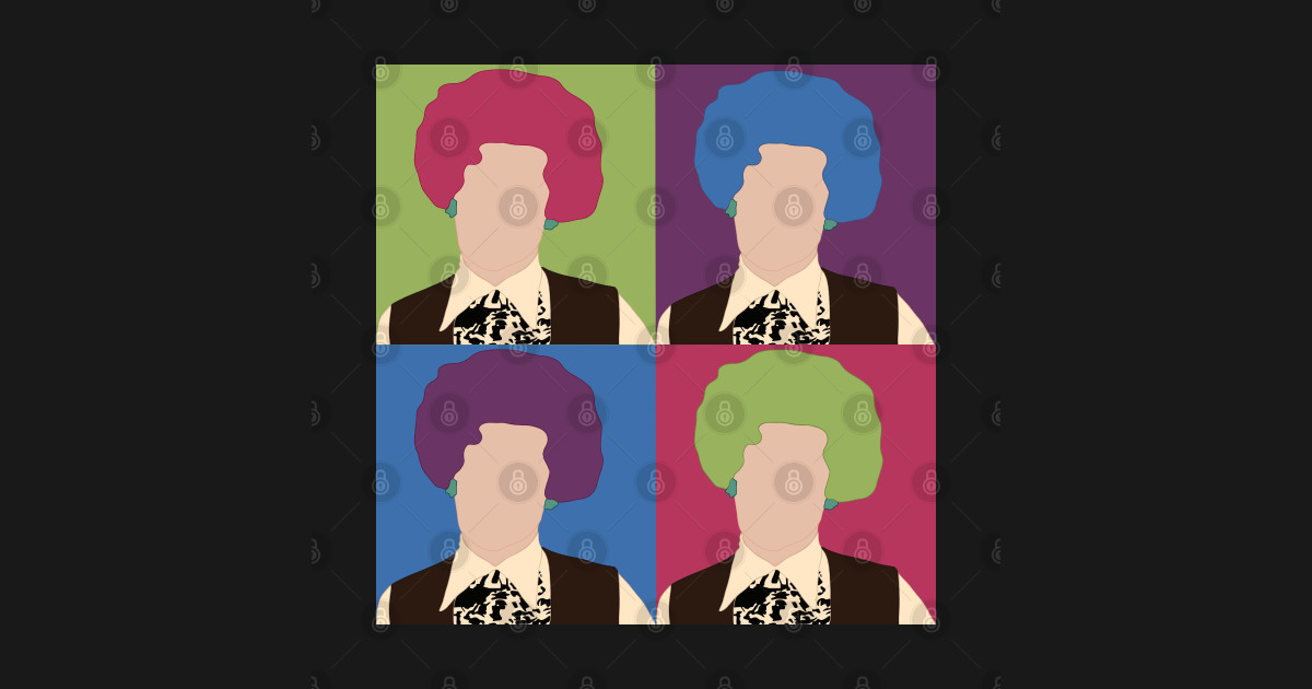 Mrs Slocombe Are you Being Served, colourful grid design - Are You ...