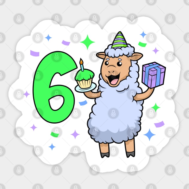 I am 6 with sheep - girl birthday 6 years old - 6 Years Old Sheep ...