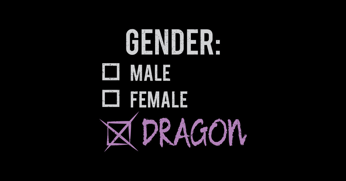 Gender: Dragon! - Asexual - Sticker | TeePublic