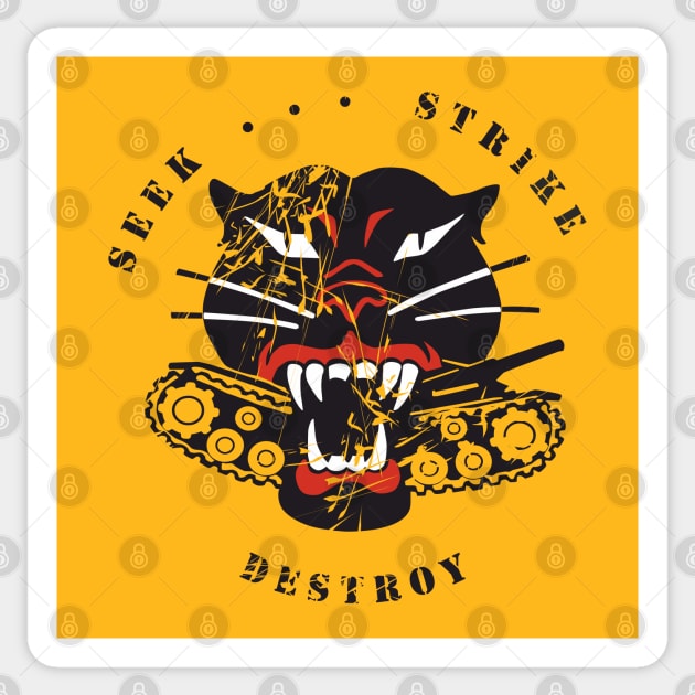 Seek Strike Destroy WWII shabby - Tank Destroyer - Sticker | TeePublic