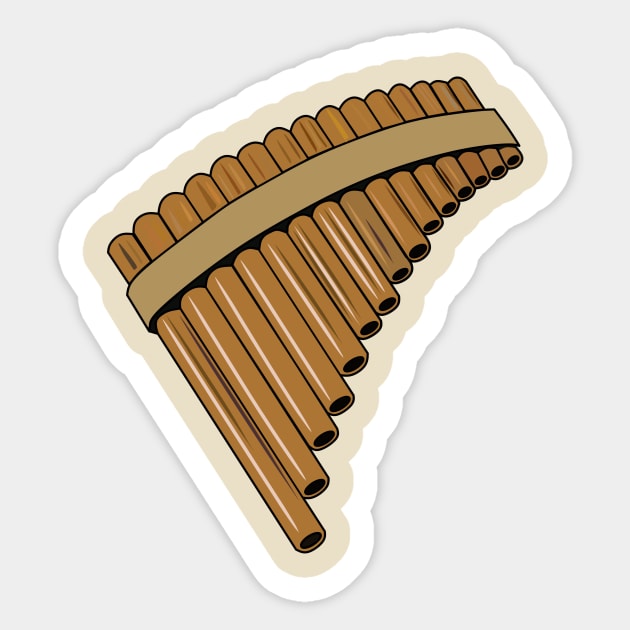 Pan flute / panpipes cartoon illustration - Pan Flute Panpipes Cartoon ...