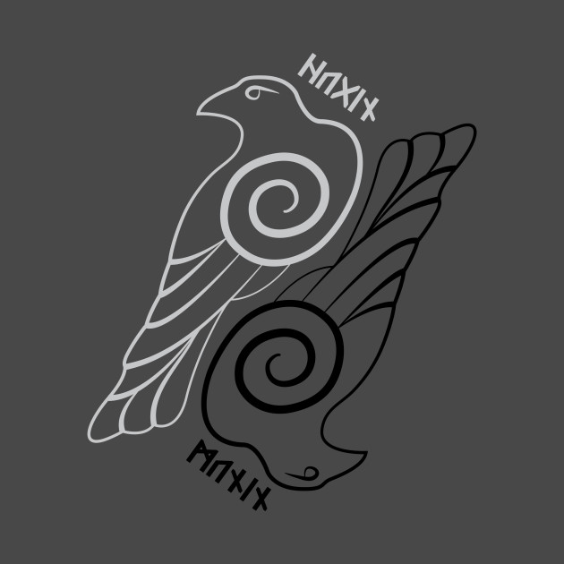 Hugin & Munin - Odin - T-Shirt | TeePublic