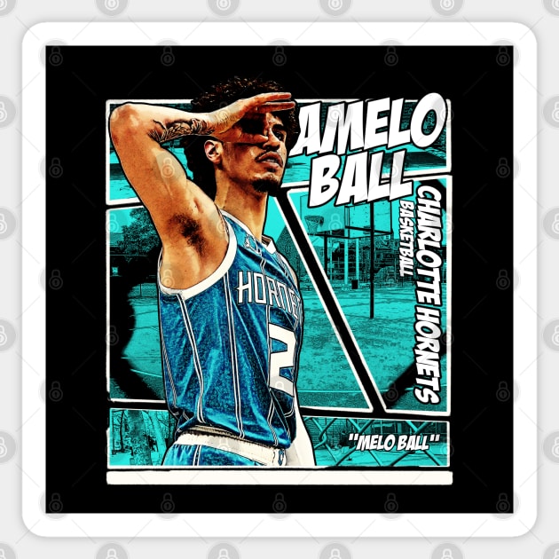 Lamelo Ball // Classic Comics 90s - Lamelo Ball - Sticker | TeePublic