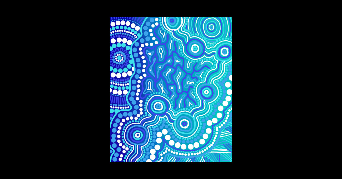Aboriginal art blue - Aboriginal Art - Posters and Art Prints | TeePublic