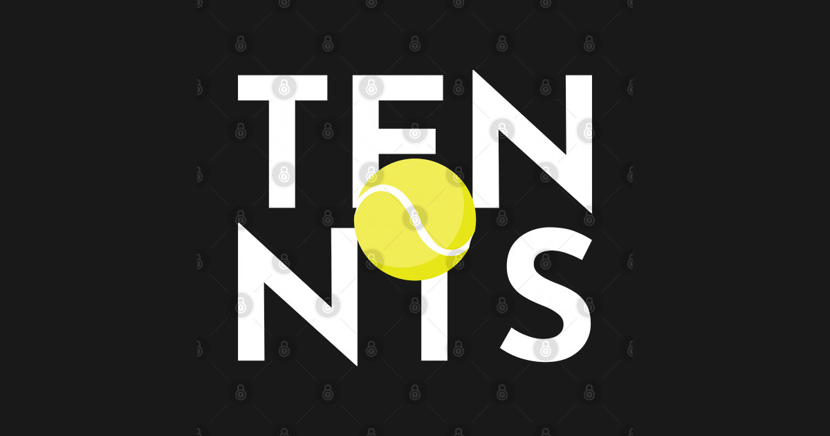 Tennis Letters - Tennis - T-Shirt | TeePublic