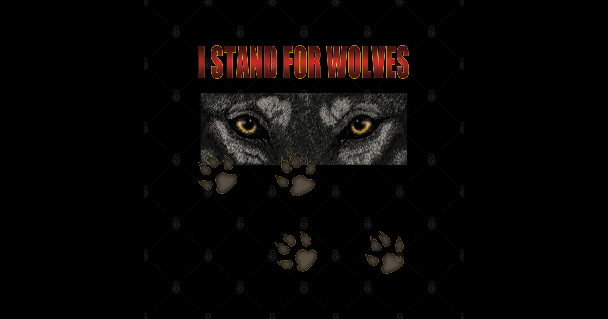 I stand for wolves - Wolf Pack - Sticker | TeePublic