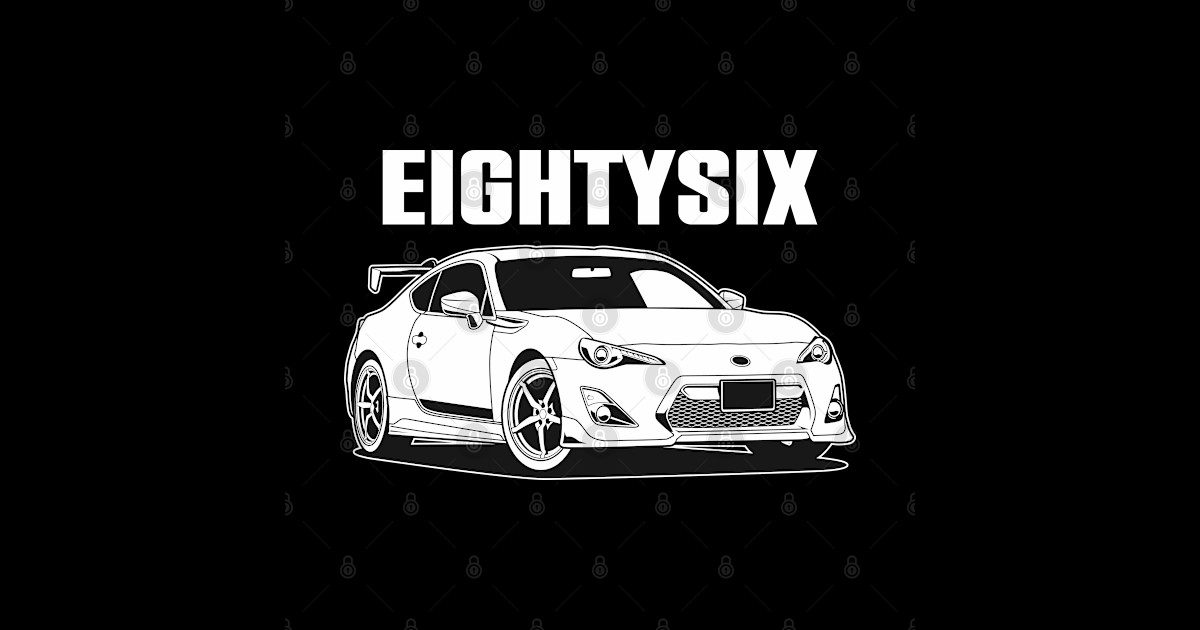 GT86 Monochrome - Gt86 - Sticker | TeePublic