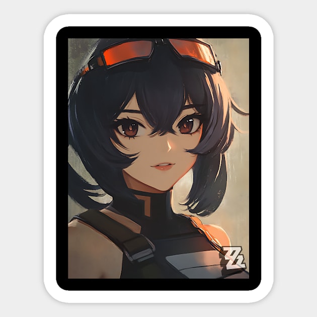 ZZZ Grace Howard Fanart - Zenless Zone Zero - Sticker | TeePublic