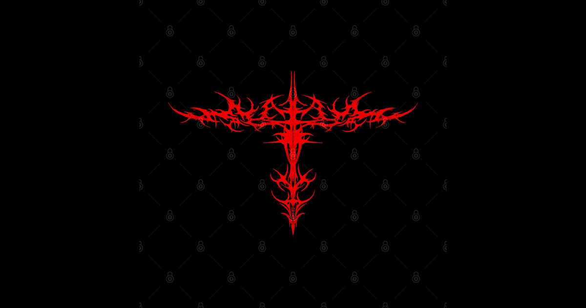 Red Tribal Cross Emblem - Tribal Tattoo - Sticker | TeePublic