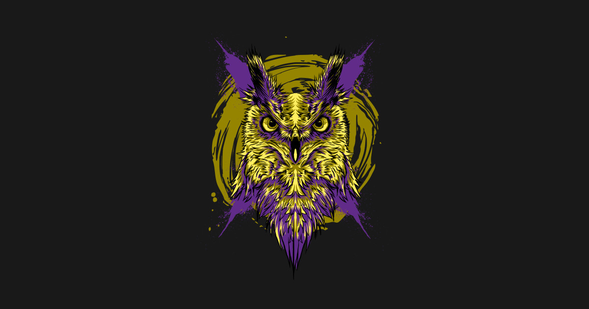 Badass Owl - Wild Animals - Sticker | TeePublic